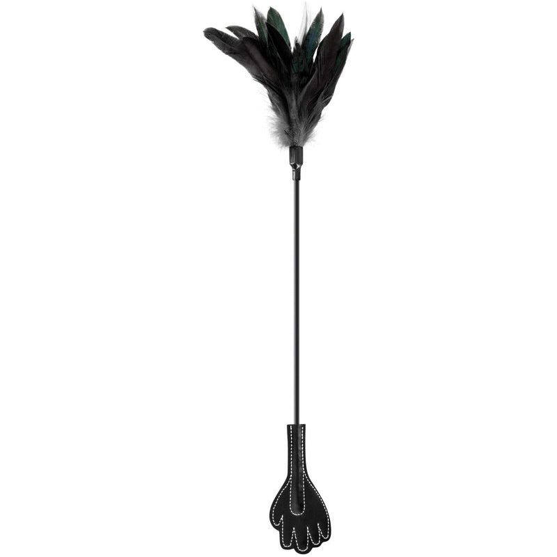 Whip - Sweet Caress - Hand whip with black feathers – Sensations Plus